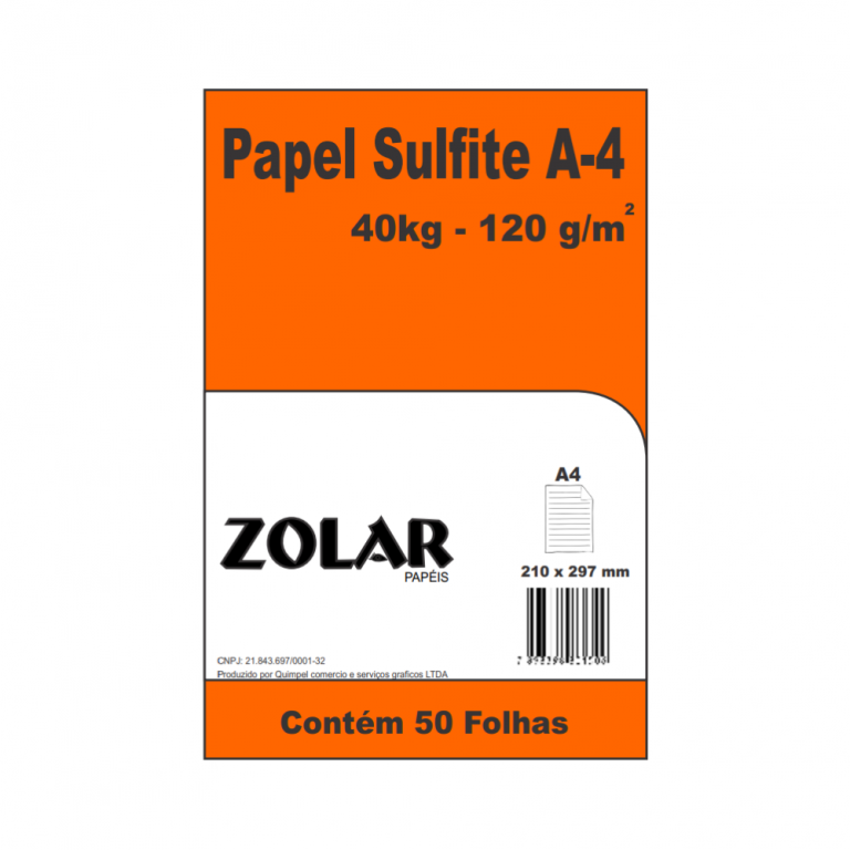 Sulfite A4 - 40kg | Zolar Papéis